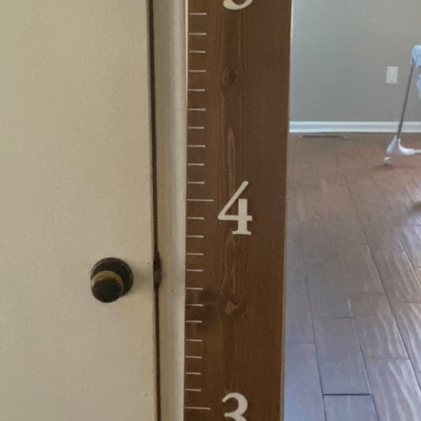 Growth Chart Ruler 3D | Playroom Decor | Wall Ruler | Personalized Wood ...