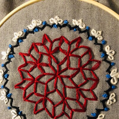 Folk Star Embroidery PDF Pattern - Etsy