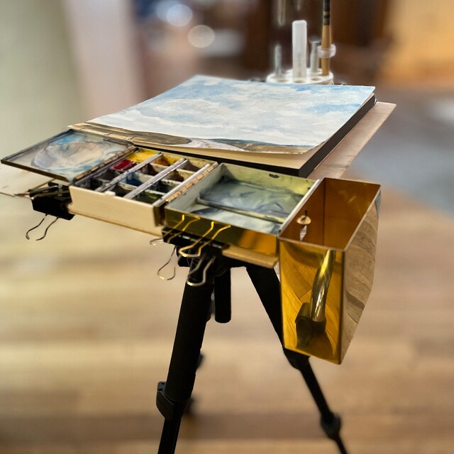 SantaFeBrassPaintbox - Etsy