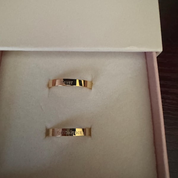 ATEEZ RING/ Personalized Ring, Kpop, Atiny, Subtle Engraved Ring ...