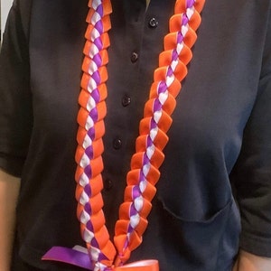 44 Custom Two Ribbon Braided Ribbon Leis You Choose Colors - Etsy