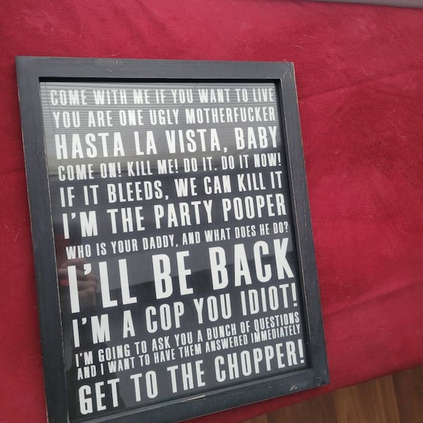 Arnold Schwarzenegger Poster - Arnie Quote, Man Cave Sign, Decor ...