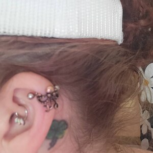 PAIR Alien Iridescent Stainless Steel Screw Fit Plugs Space Martian ...