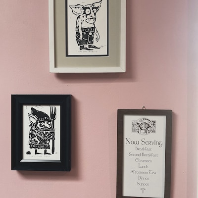 The Kitchen Goblin, Goblin Print, Kitchen Print, Weird Wall Art, Occult ...