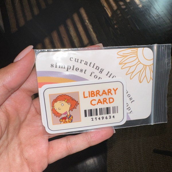 Ginger Library Card Sticker, as Told by Ginger Library Card Sticker ...