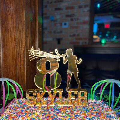 Singer Girl Cake Topper Singer Cake Topper Musical Cake - Etsy