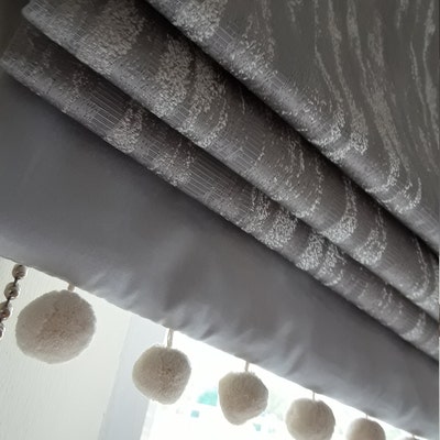 Ivory Fan Edge Trim Blush Pink Pom Poms Pale Rose Pom Poms - Etsy