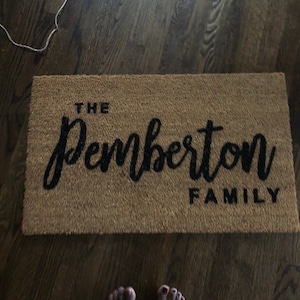 Personalized Doormat Last Name Doormat Custom Doormat - Etsy