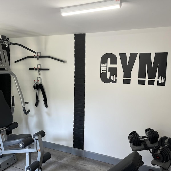The Gym Quote Wall Sticker Art Home Decal Wallart Inspiration Gym ...