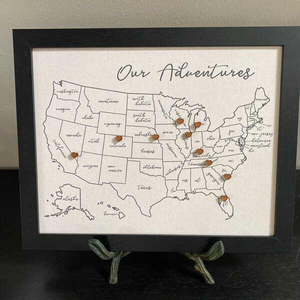 Detailed World Push Pin Map, Custom Push Pin Map for Travels ...