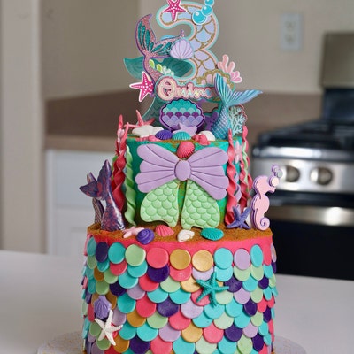 Custom Ocean Cake Topper for Birthday Party, Baby Shower Under the Sea ...