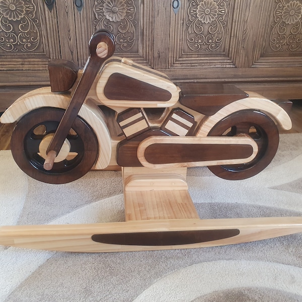 The Big Easy Rocking Motorcycle Wood Toy Plans & Patterns (PDF Download ...