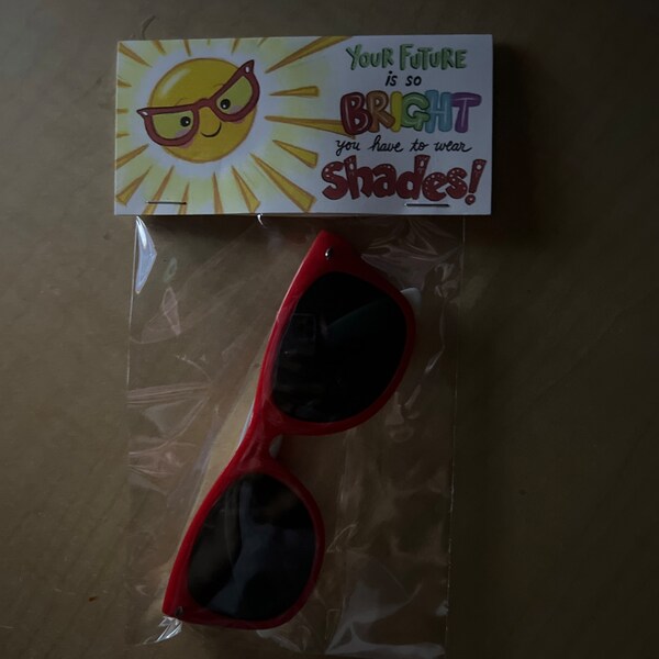 Your Future is so Bright Printable Square Tag, Cut File, Graduation ...