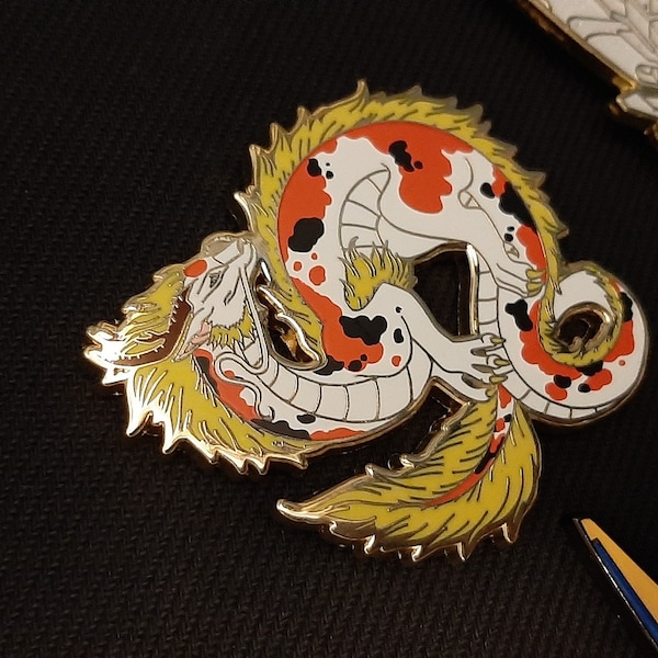 SPECIAL* LIMITED RUN Ancient Dragon Enamel Pins- Hard Enamel 2.5" - Etsy