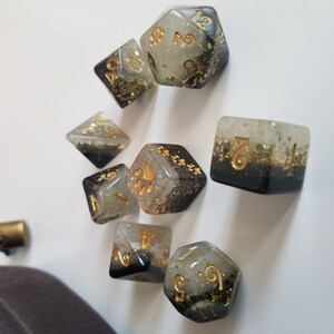 Light and Shadow Dice Set, Dnd Polyhedral Dice, D&D Dice, Dungeons and ...