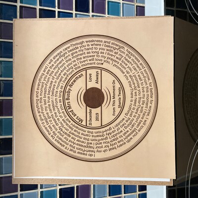 3rd Anniversary Gift First Favorit Dance Song Personalized Leather ...