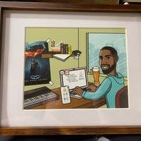 Computer Geek Gift - Custom Portrait as Cartoon Character / Computer ...