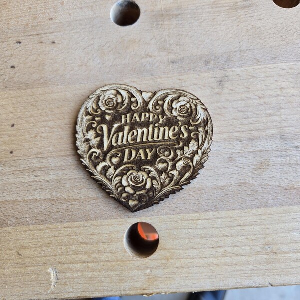 Happy Valentine’s Day 3D Illusion Laser Engraving Design. Romantic ...