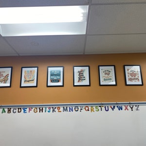 Alphabet Classroom Editable Posters, Letter Templates, Boho Canva ...