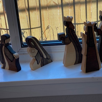 10 Piece Nativity Set Upgrade You Get a Stable, Angel, Donkey and ...