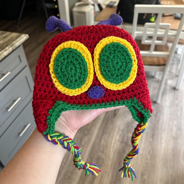 Silly Little Yellow Guy Crochet Hat Winter Hat Photo Prop Crochet Hat ...