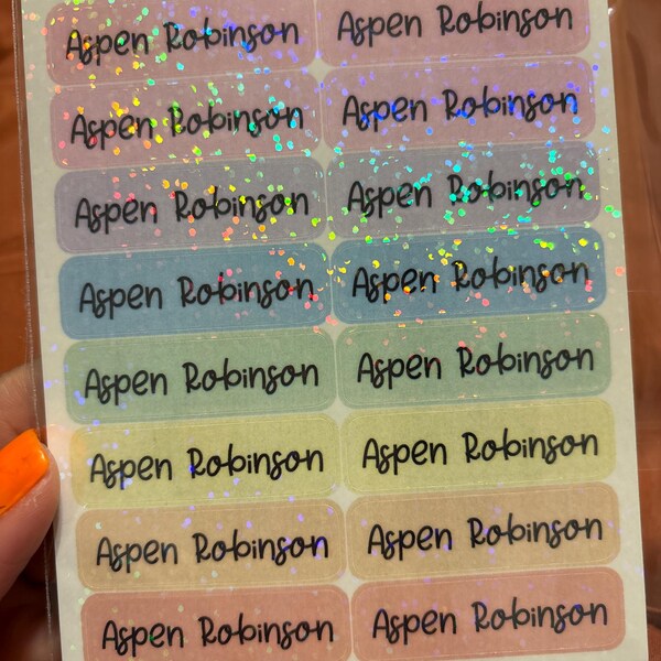 Kids Name Stickers, Daycare Name Labels, Preschool Name Labels ...