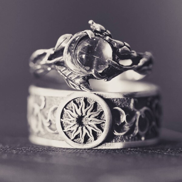 Greek Spartan Warrior Unique Signet Ring for Men in Silver, Vintage ...