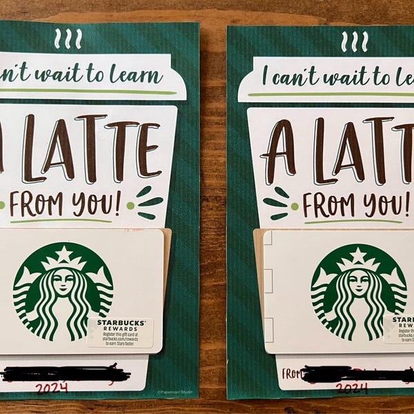 Back to School Card Printable - Teacher Card - First Day of School Gift ...