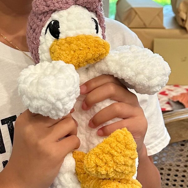 Baby Della Duck | Crochet Duck | Crochet Snuggler | Duck Snuggler ...