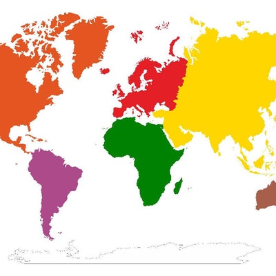 CONTINENTS of the WORLD 888 Montessori Cards LARGE Size World Map Flash ...