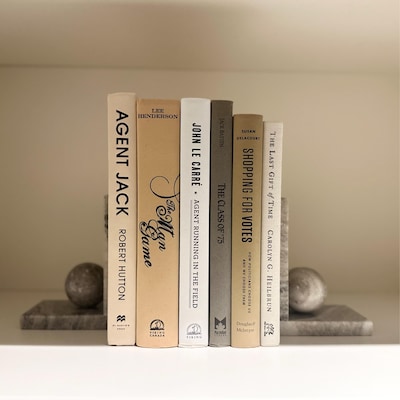 Tan Vintage Book Stack, Coffee Table Books, Shelf Decor Books, Neutral ...