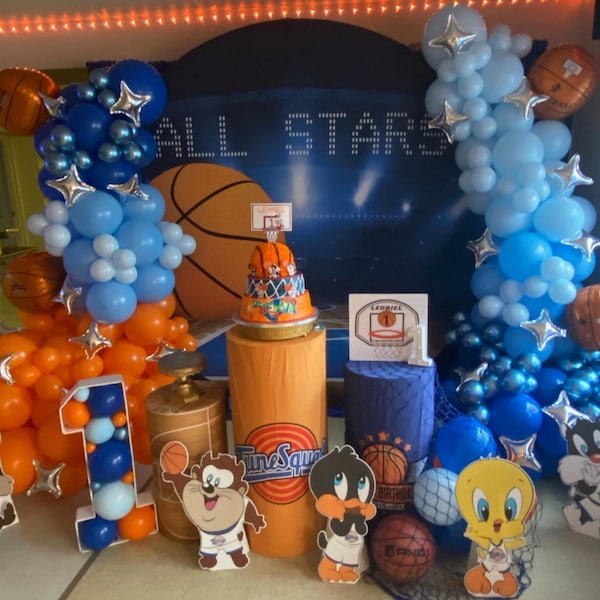 BASKETBALL Party Decor Standee Yard Sign Centerpiece Backdrop Topper ...