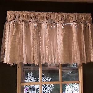 Custom Romantic High Quality Ivory Lace Curtain Hand Crochet Lace ...