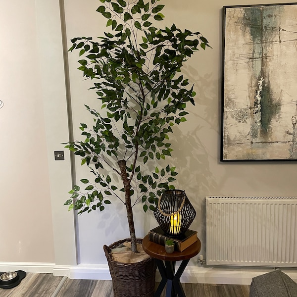 8 Foot Faux Artificial Large Olive Tree With Pot and Moss H 240cm ...