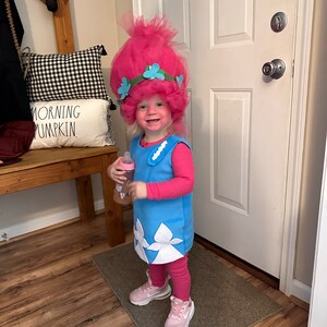 POPPY Costume Dress Girls Toddler Baby 9 12 18 24 Months 2T 3T 4T 5/6 ...