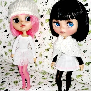 Skinny Dress in Shiny Pearl Color for Pullip Blythe Obitsu | Etsy