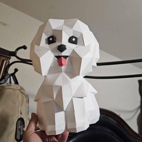 Sitting Lion/ Diy Craft/ Template PDF STUDIO SVG/ Low Poly/ Papercraft ...