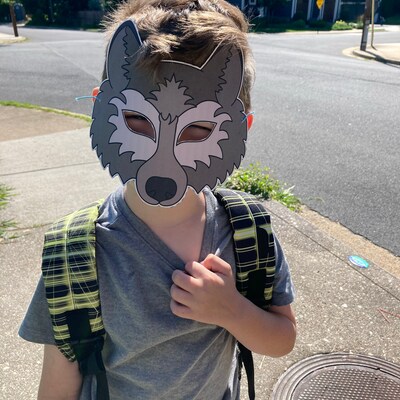 Buffalo Masks Printable Color Coloring Paper DIY for Kids - Etsy