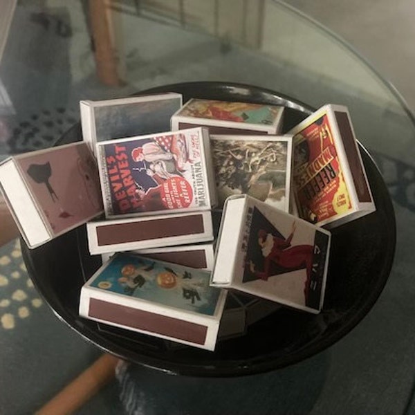 Set of 8 MATCHBOX Various Famous Painting Art Paint Printing Old ...