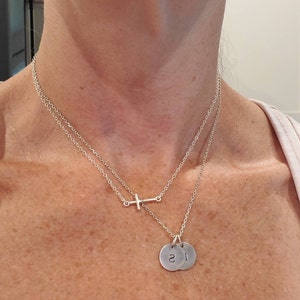 Large Disc Ring, Sterling Silver Disc Ring, Textured Disc Ring ...