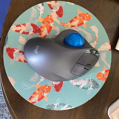 Mouse Pad Koi Fish Mouse Pad Mouse Pad Office Mouse Pad Personalized ...