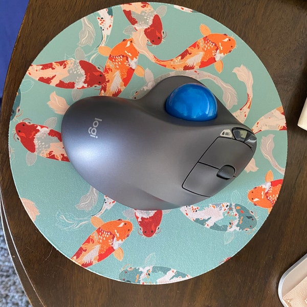 Mouse Pad Koi Fish Mouse Pad Mouse Pad Office Mouse Pad Personalized ...