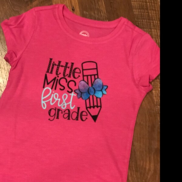 Back to School, Little Miss 1st Grade SVG, School Cut File, School ...