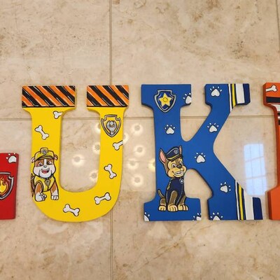 Hand Painted Power Rangers Letters PER LETTER - Etsy