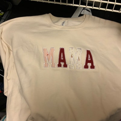 Personalized Embroidered Mama Sweatshirt Floral Mama Shirt Custom Gift ...