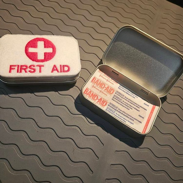 First Aid Kit Label Embroidery Design ITH (digital Download, 4x4 Hoop ...