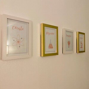 Science Wall Art for Kids Bedroom Science Themed Nursery | Etsy