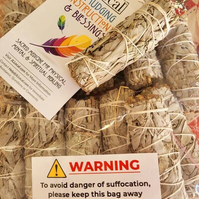White Sage Smudge Sticks 4 inch Wholesale Bulk White Sage Bundles JL Local Wholesale California ...