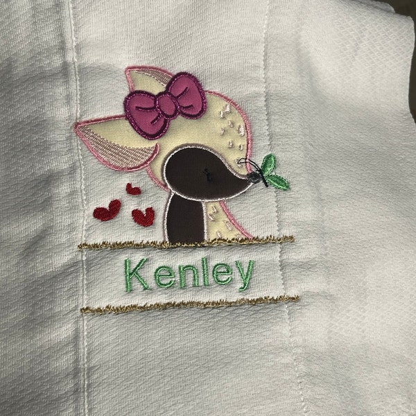 Split Doe - Machine Embroidery Design - Applique Embroidery - Animal ...