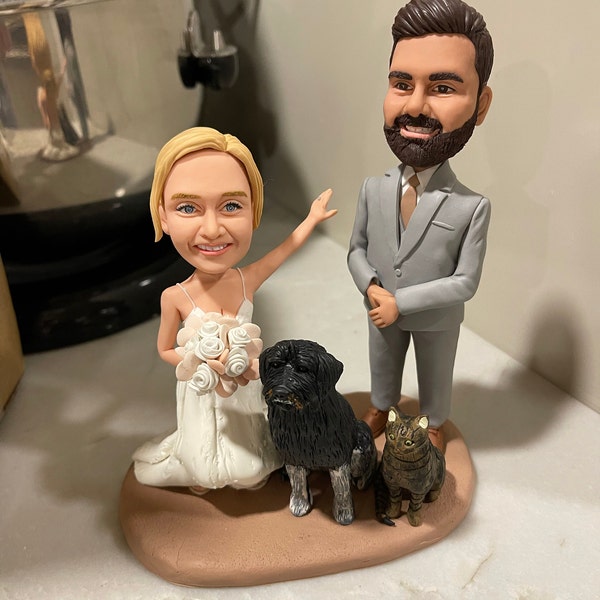 Rush Wedding Cake Toppers, Rush Order, Fast Shipping, Bride and Groom ...